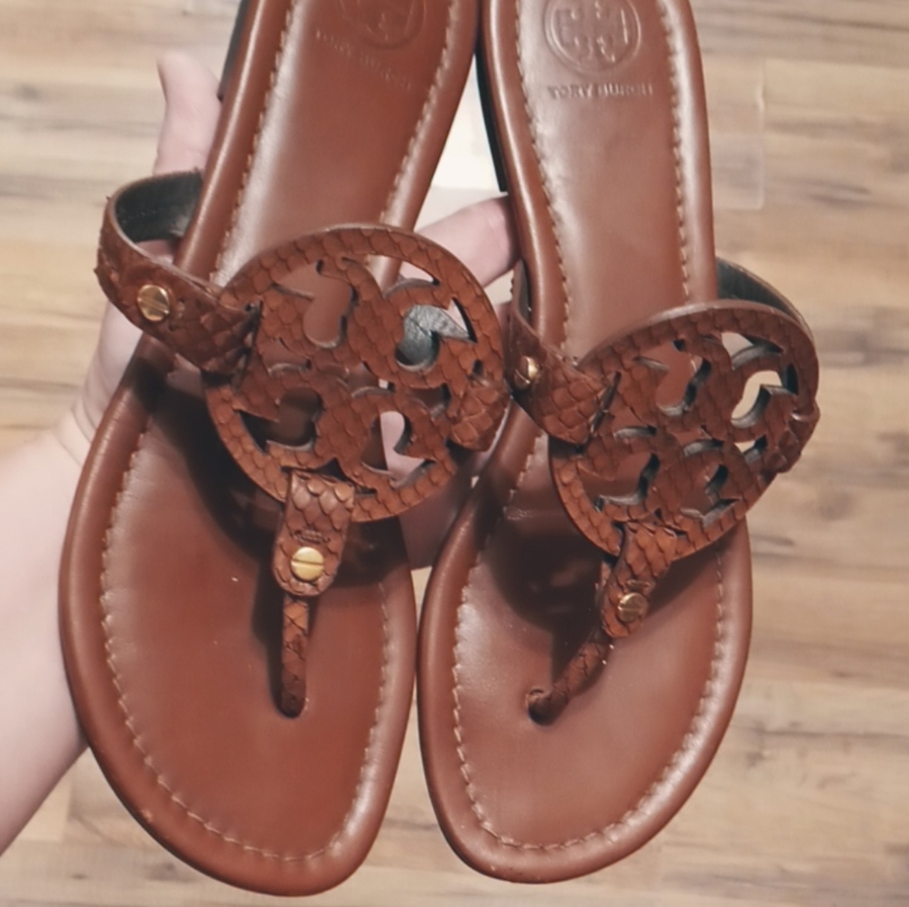 Rare Tory Burch Miller Sandals - Gem